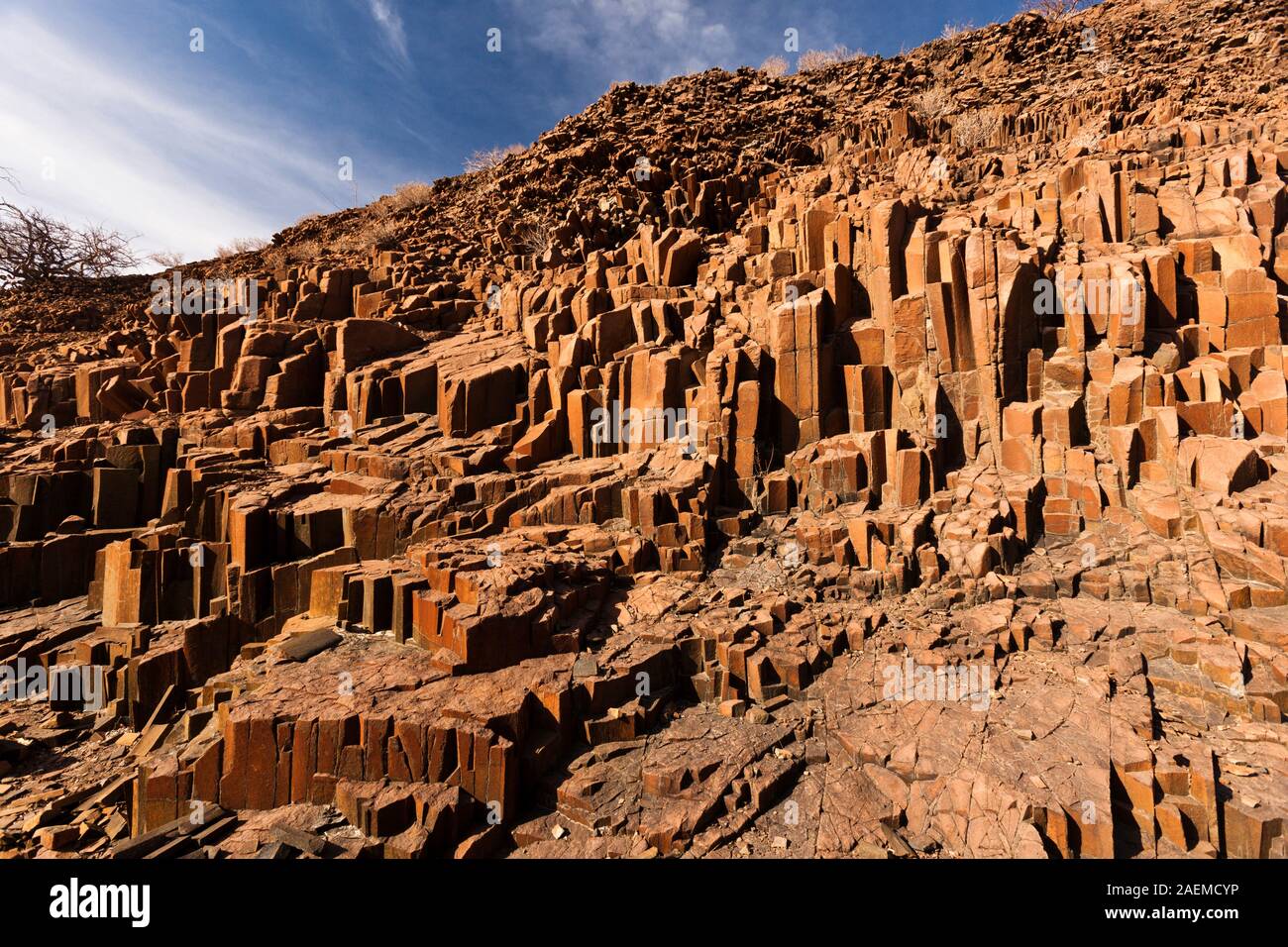 Articulations columnaires basaltiques 'Organ Pipes', Twyfelfontein ou ...
