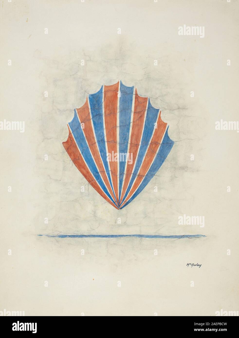 William McAuley, la restauration dessin - peinture murale, 1938, la ...