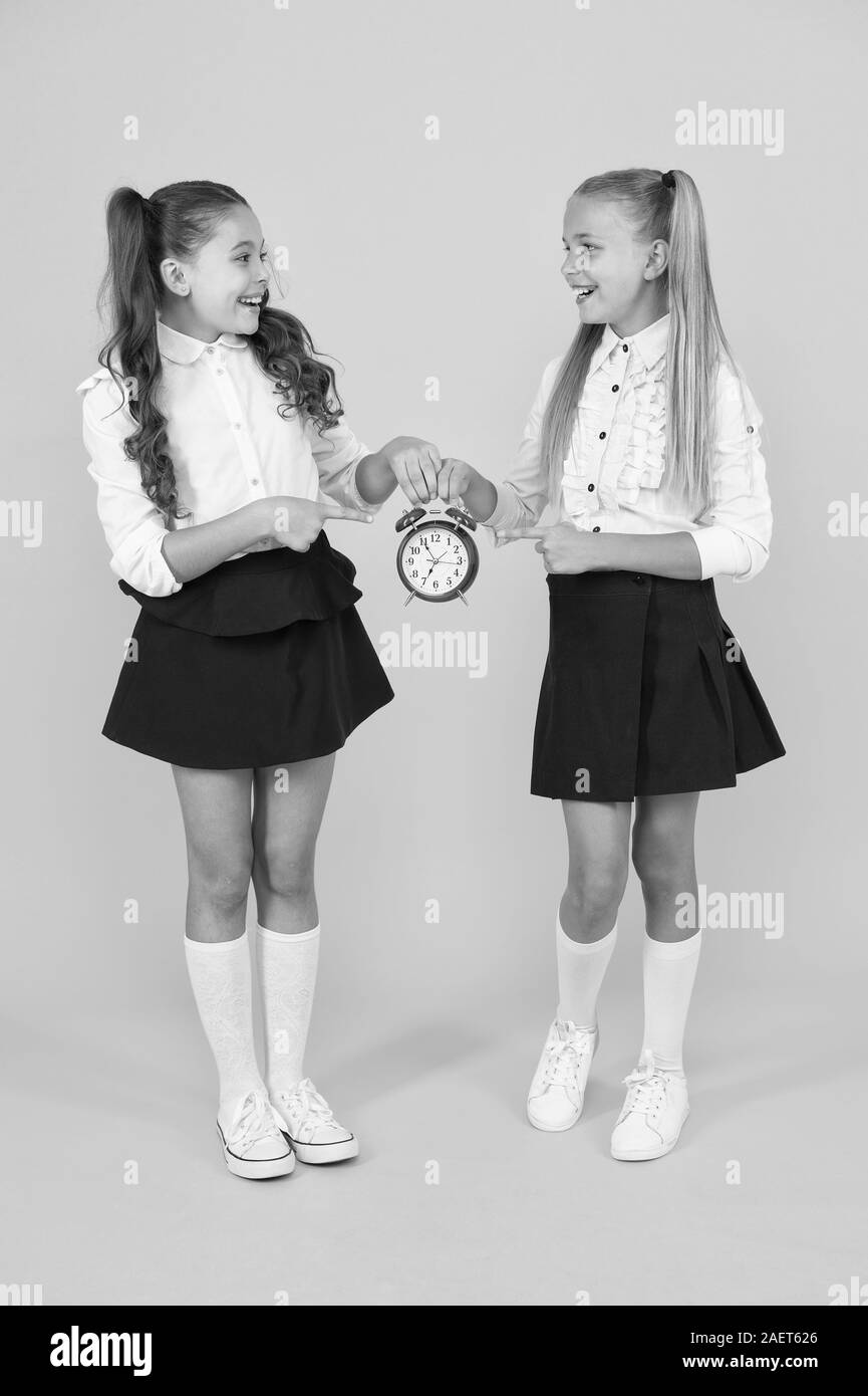 Emploi du temps scolaire Banque d'images noir et blanc - Alamy