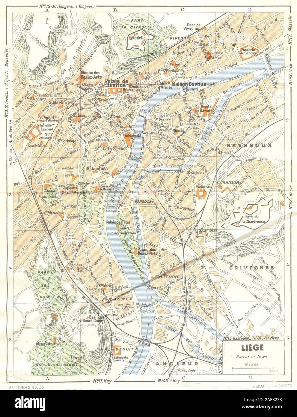 Liege map Banque de photographies et d’images à haute résolution - Alamy