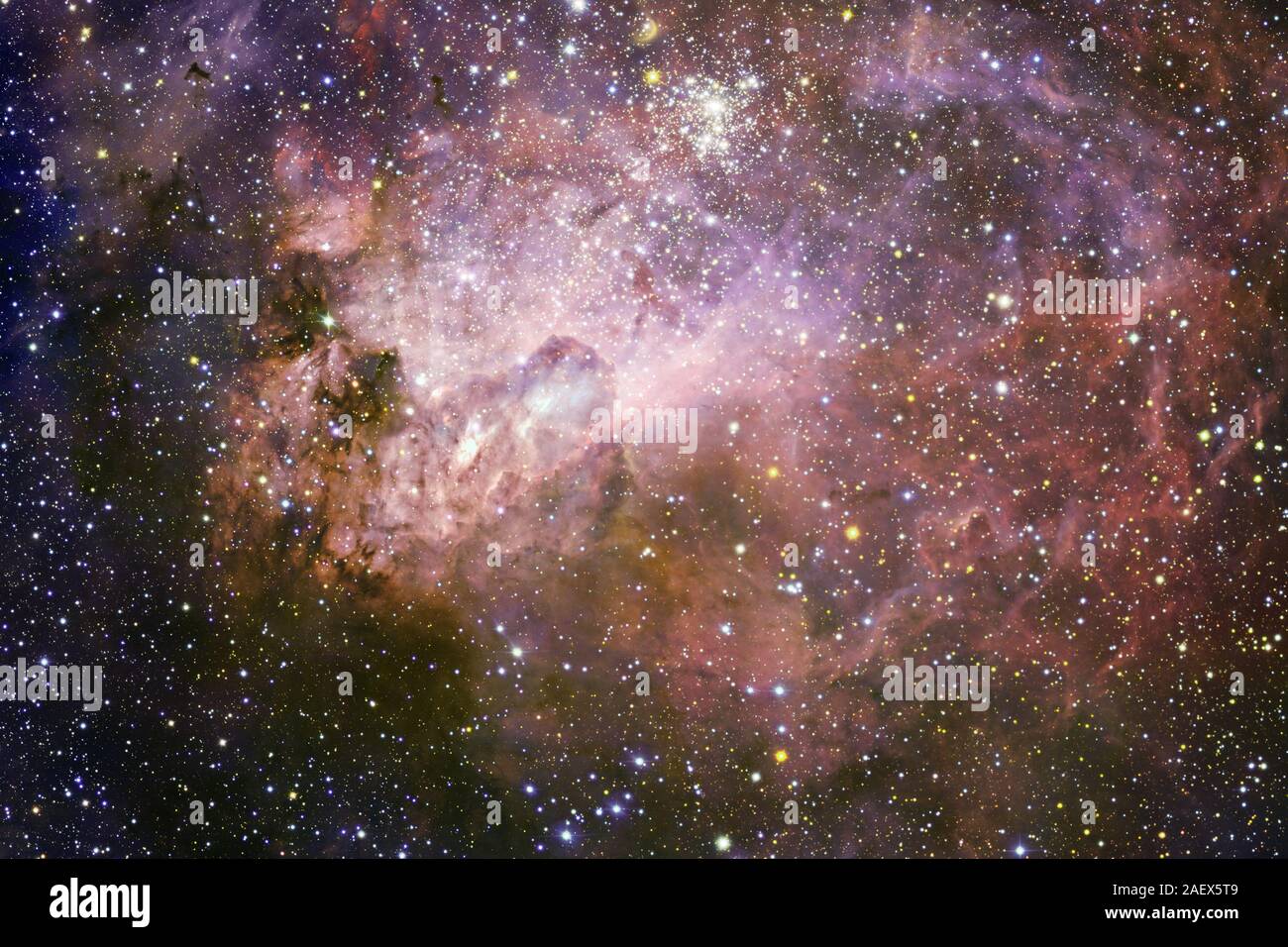 L'espace profond art. Starfield stardust, nébuleuse et Galaxie ...