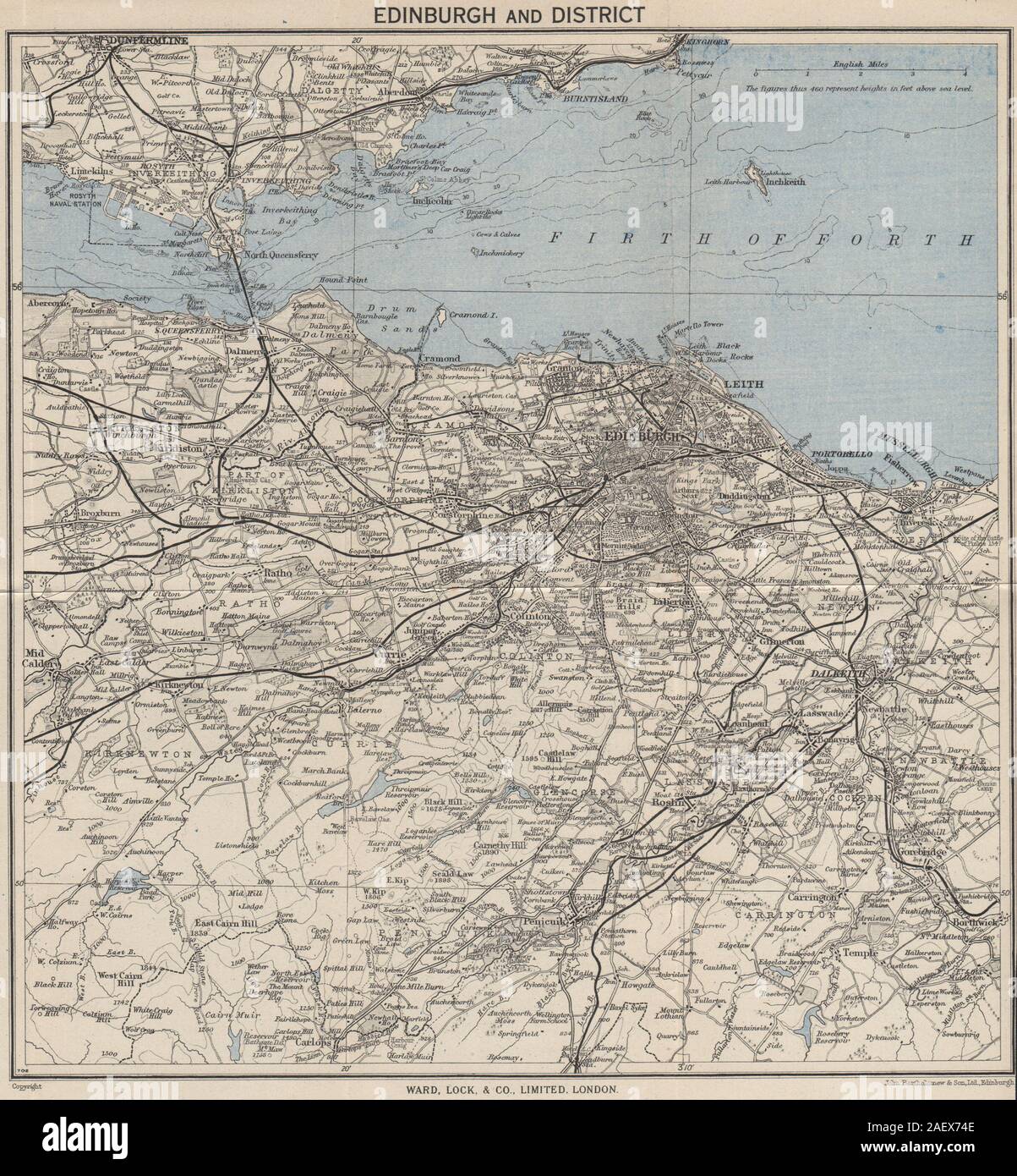 Dunfermline map Banque de photographies et d’images à haute résolution ...