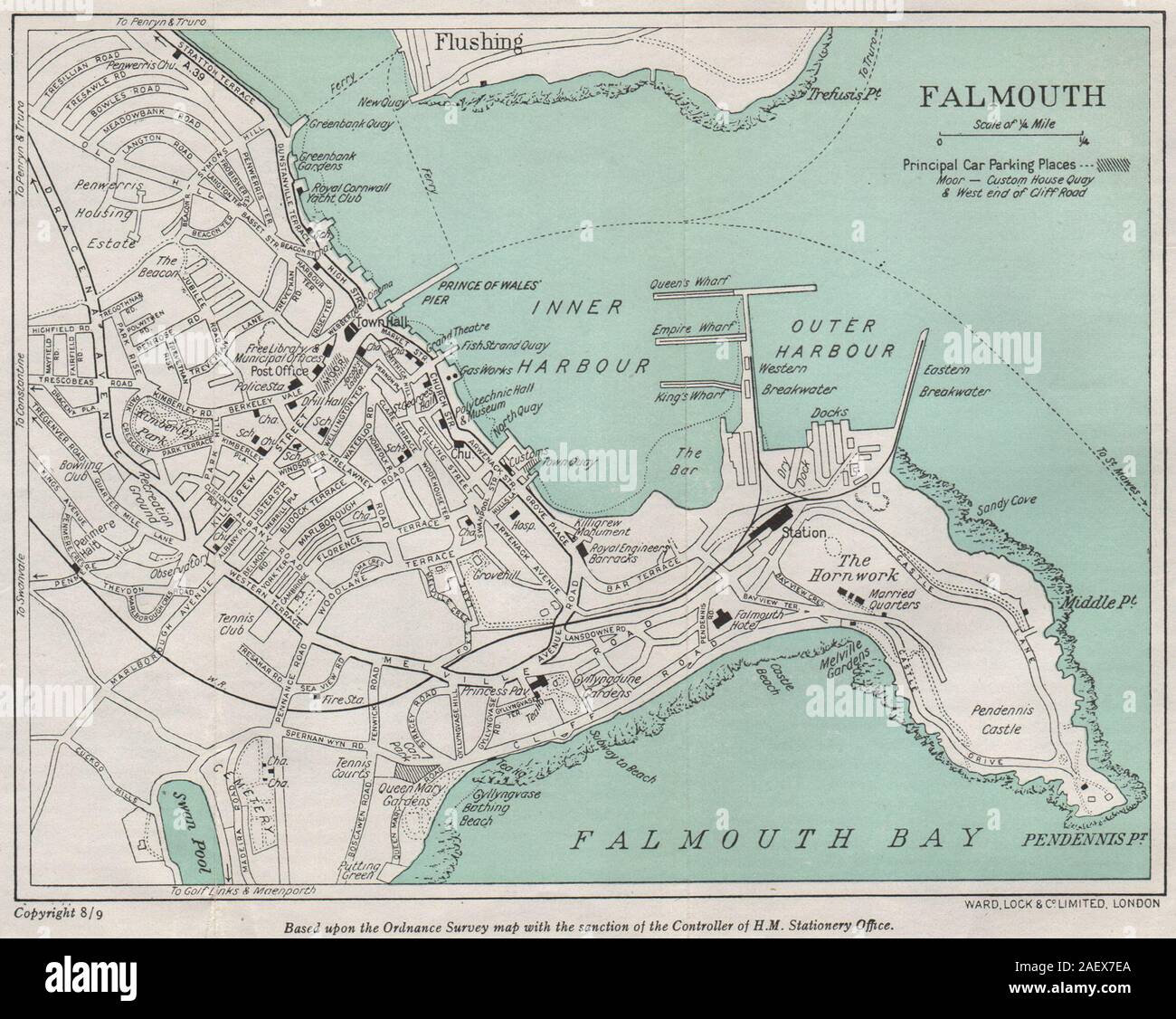 Mapa de falmouth Banque de photographies et d’images à haute résolution ...