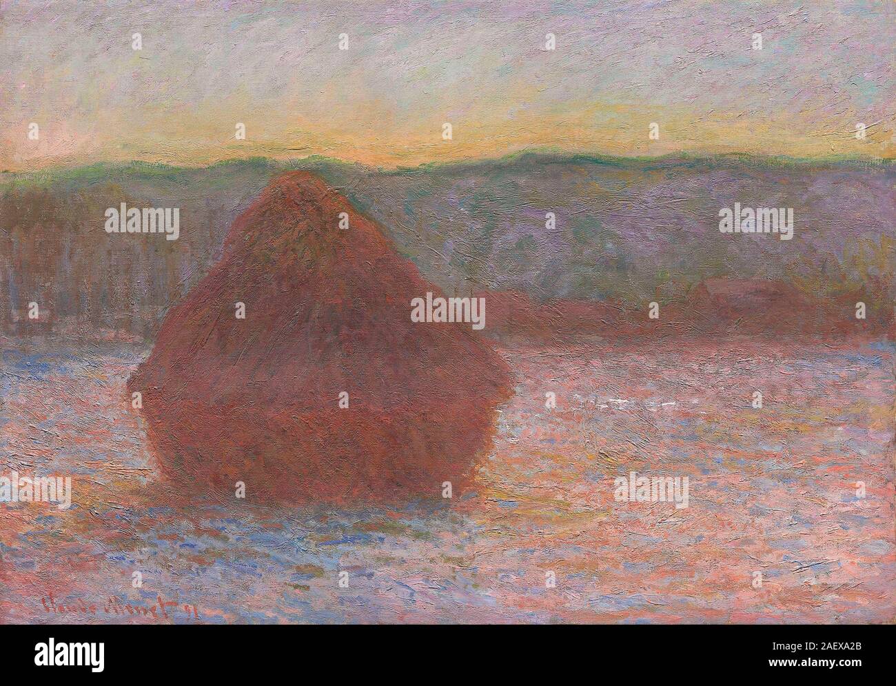 Les meules de claude monet Banque de photographies et d’images à haute ...