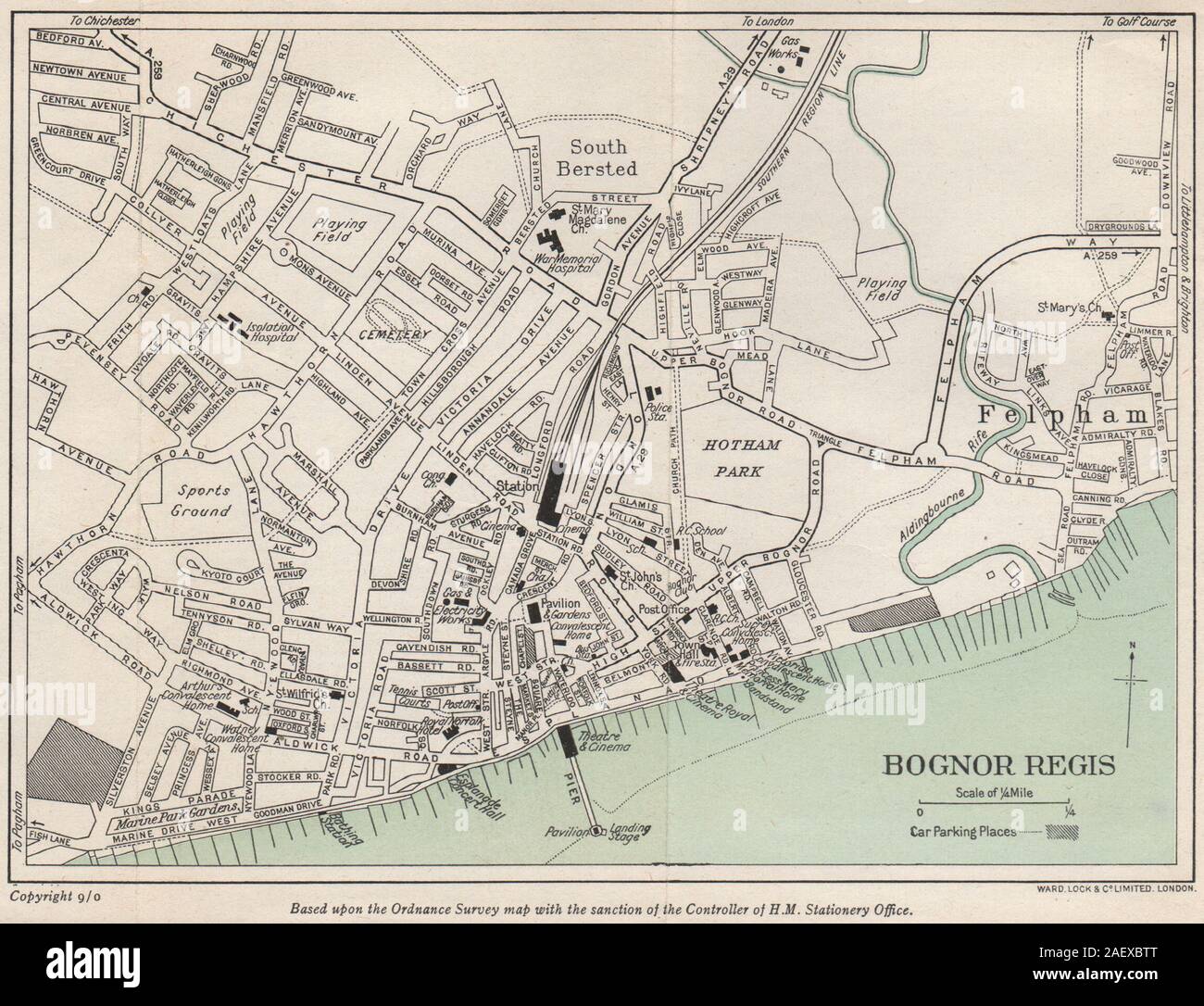 Carte de littlehampton Banque de photographies et d’images à haute ...