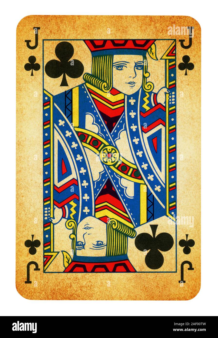 Jack clubs playing card Banque d'images détourées - Alamy