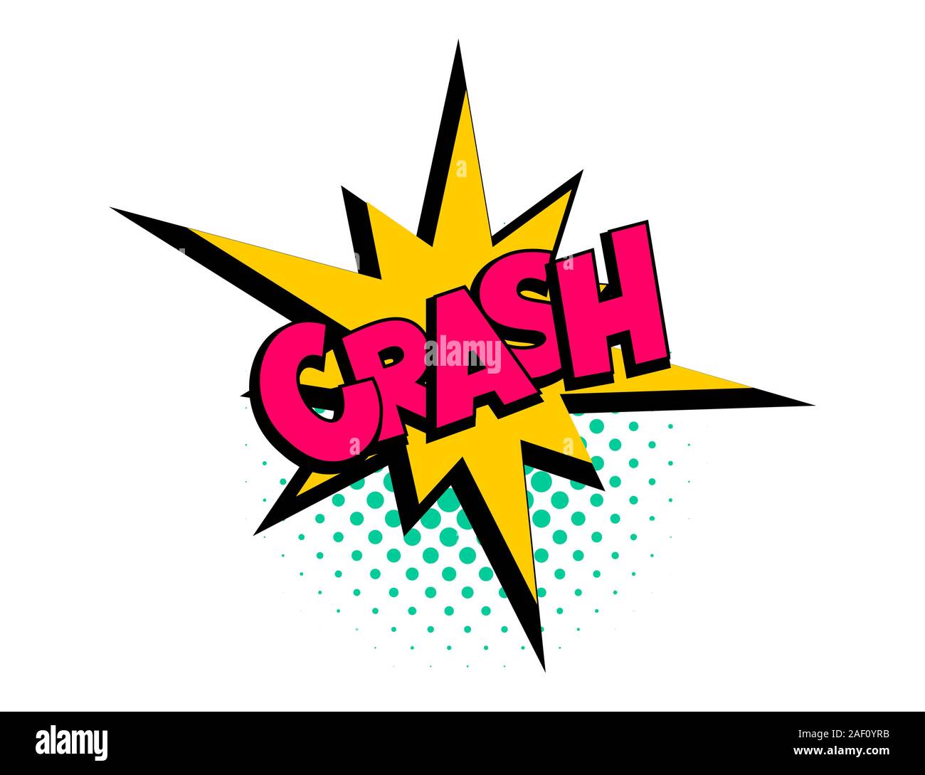 Bubble pop art crash design Banque de photographies et d’images à haute ...