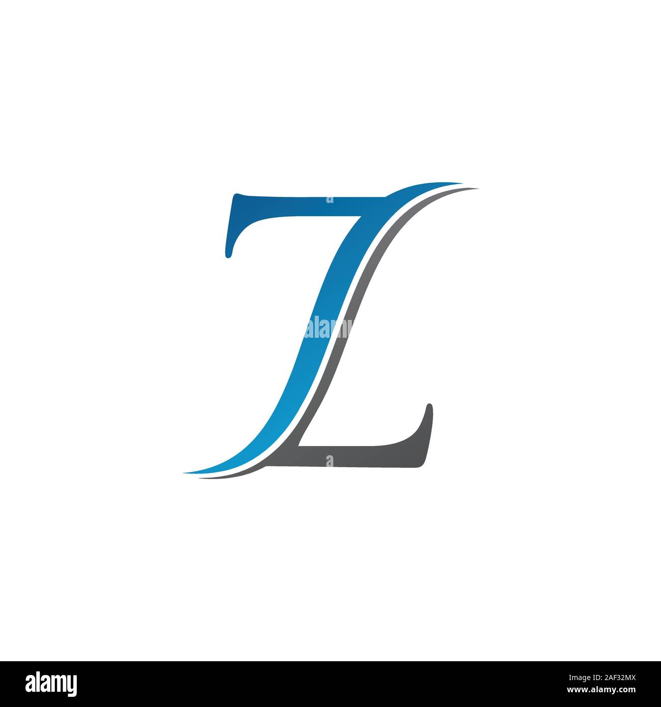 Lettre initiale Z avec logo Entreprise moderne créative Typographie ...