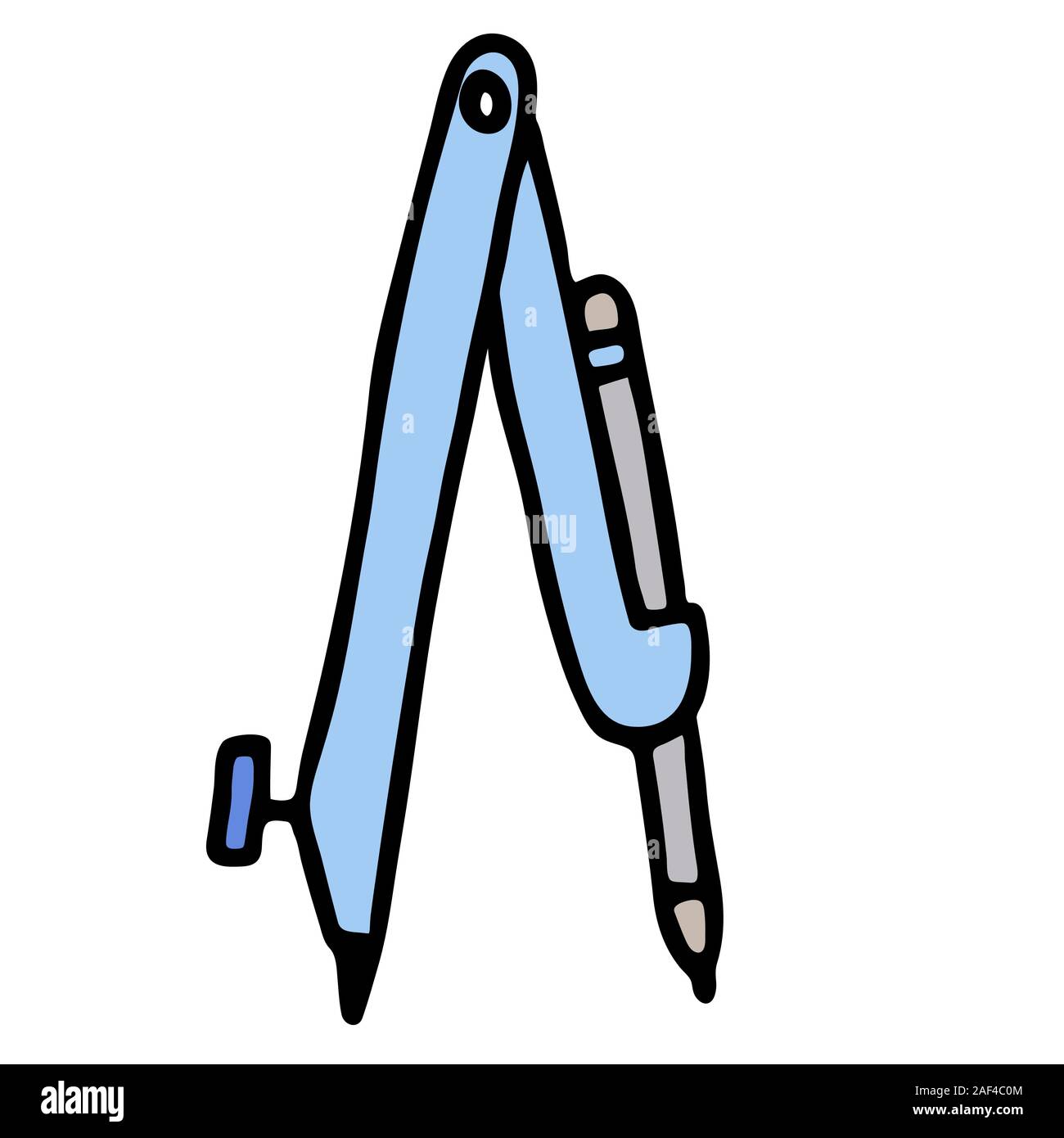 Cartoon compass geometry drawing school Banque de photographies et d ...