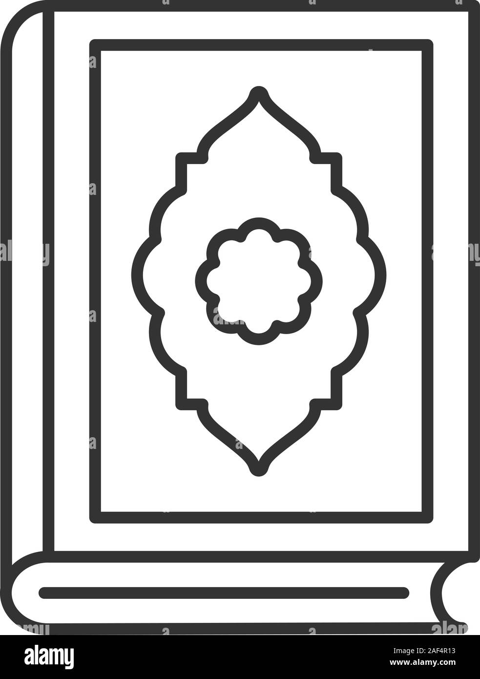 Livre Coran icône linéaire. Fine ligne illustration. La religion ...
