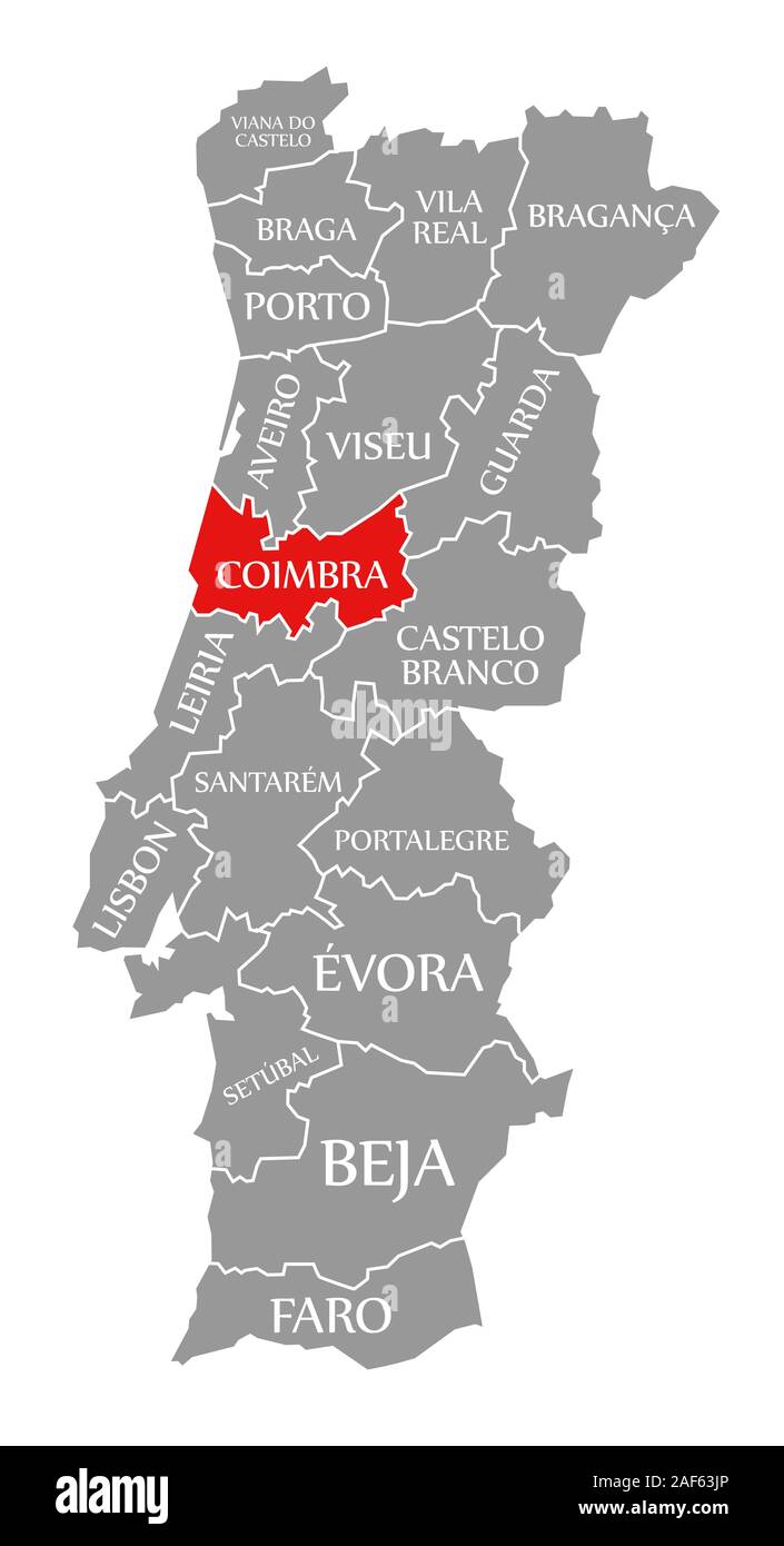 Coimbra area map Banque de photographies et d’images à haute résolution ...
