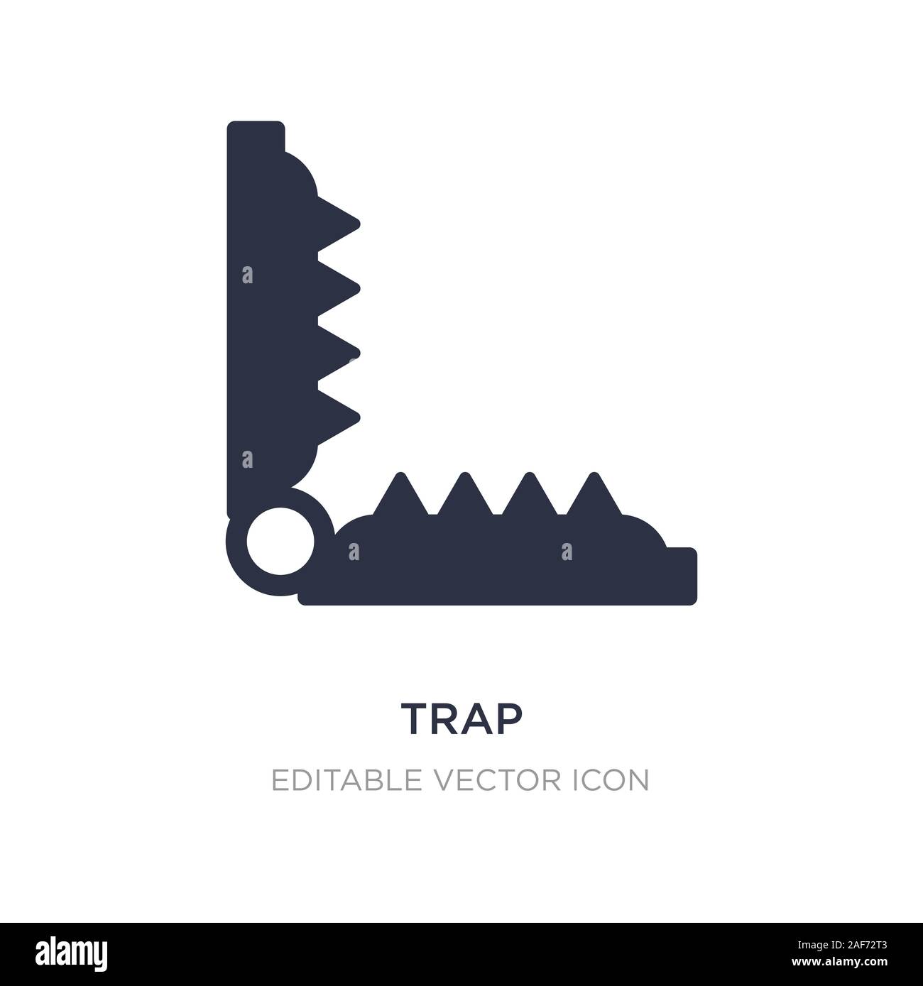Icône piège sur fond blanc. Élément simple illustration à partir d ...