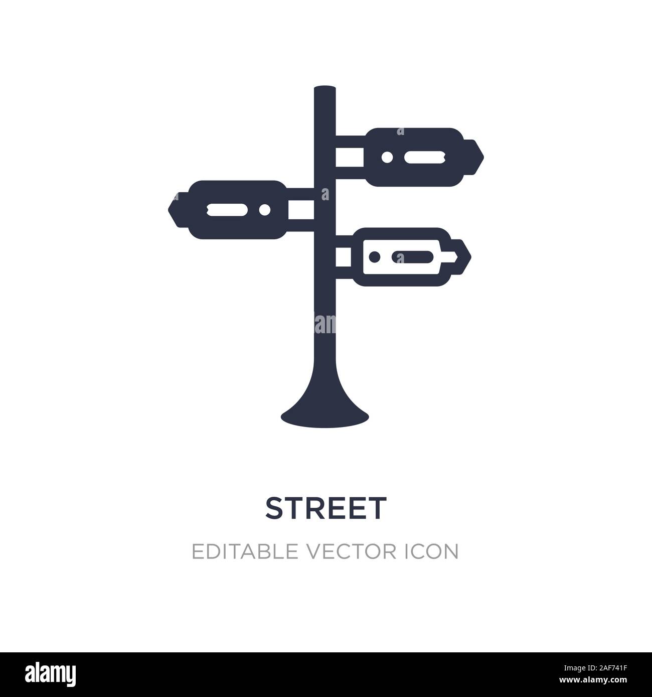 L'icône de rue sur fond blanc. Élément simple illustration de l ...