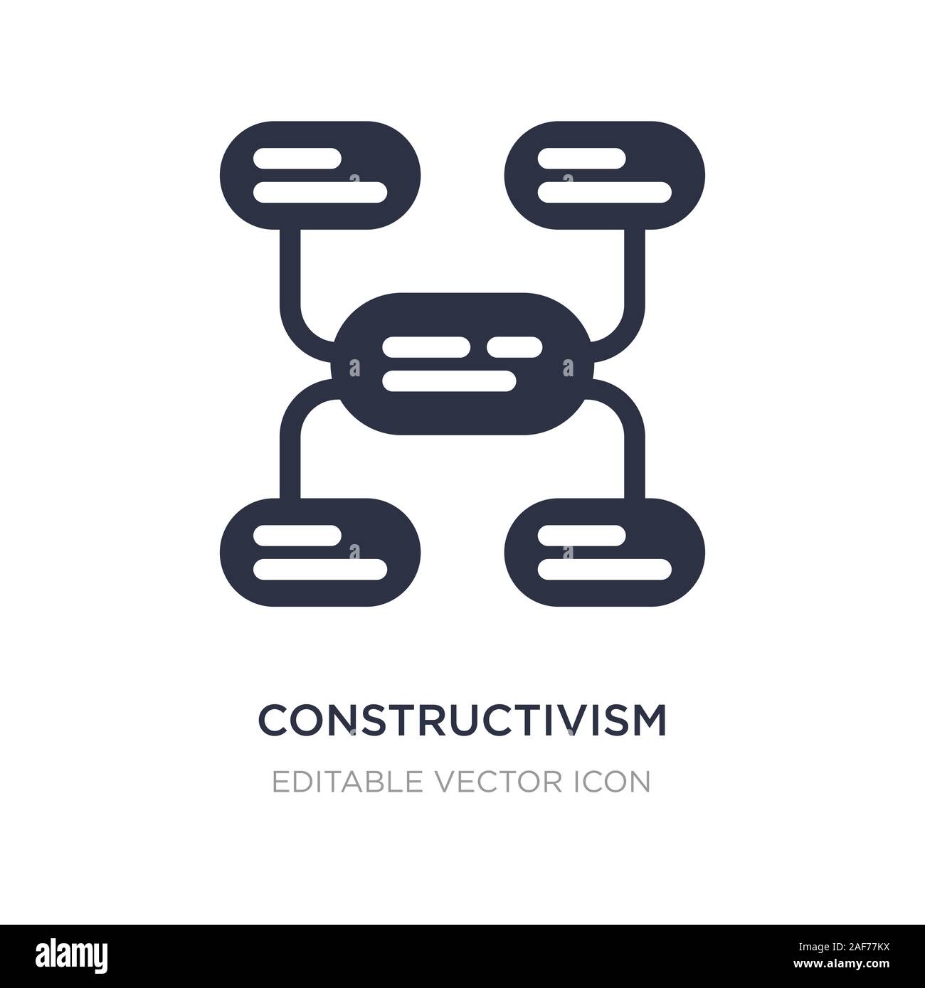 Le constructivisme icône sur fond blanc. Élément simple illustration de ...