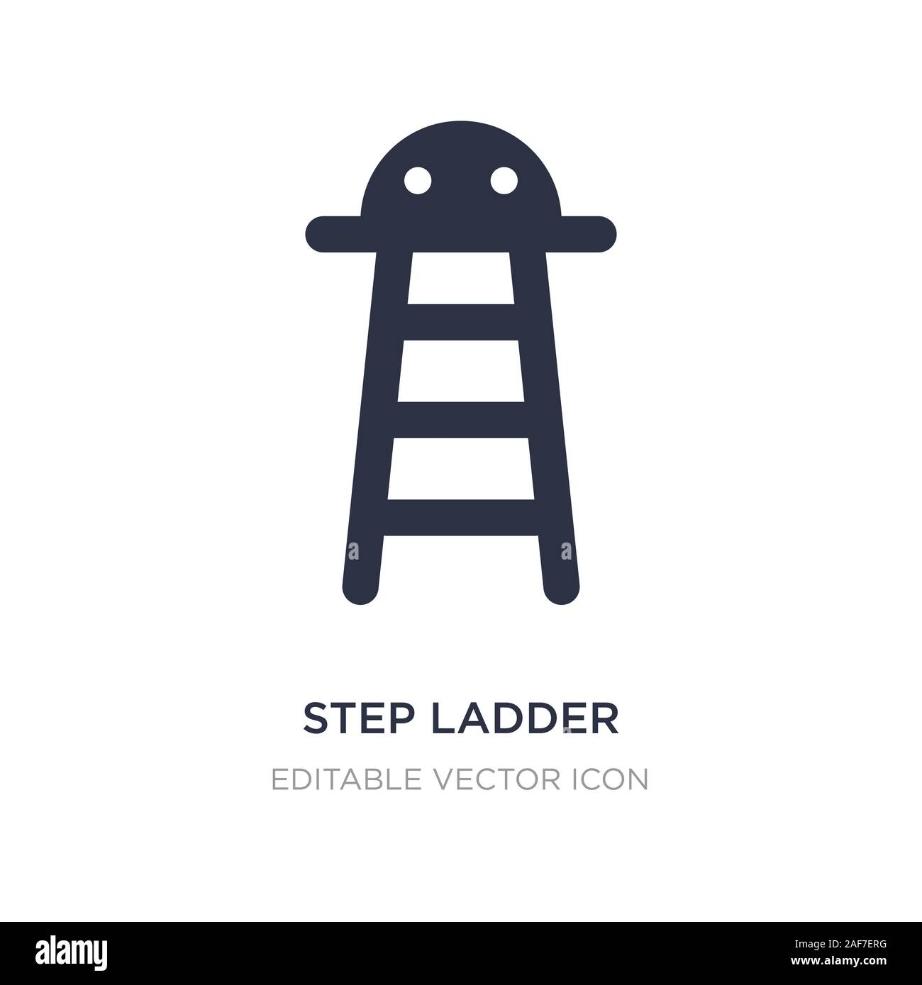 Escabeau icône sur fond blanc. Élément simple illustration de concept ...