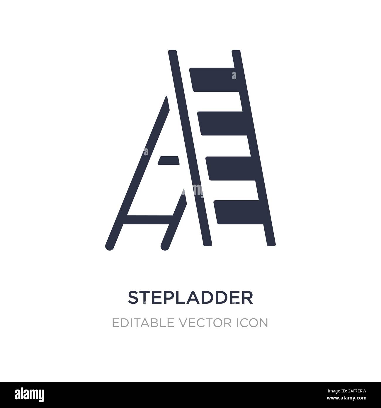 Escabeau icône sur fond blanc. Élément simple illustration de concept ...