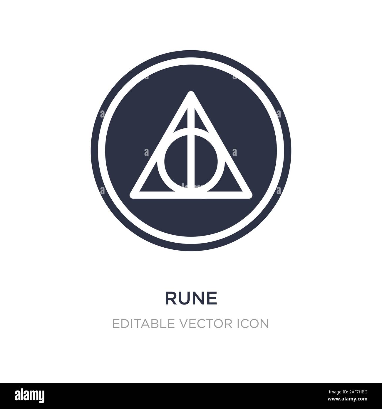 Rune icône sur fond blanc. Illustration à partir de l'élément simple ...