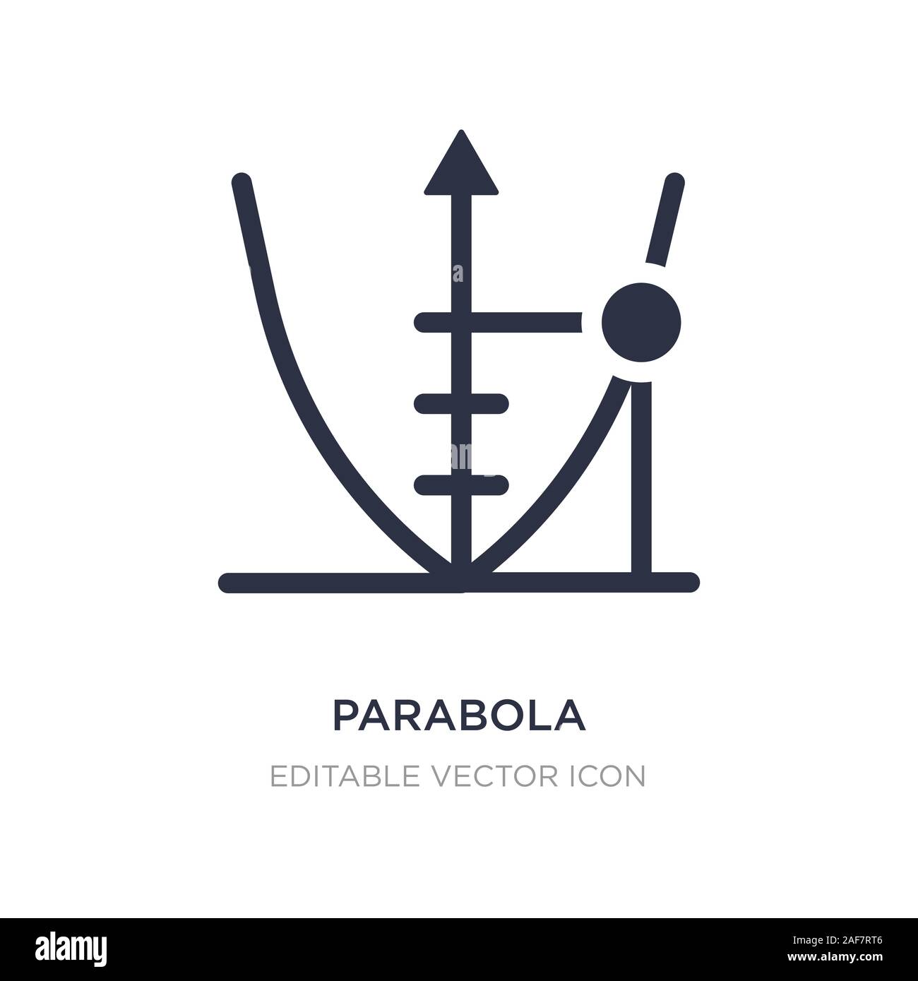 Parabole d'icône sur fond blanc. Élément simple illustration du concept ...