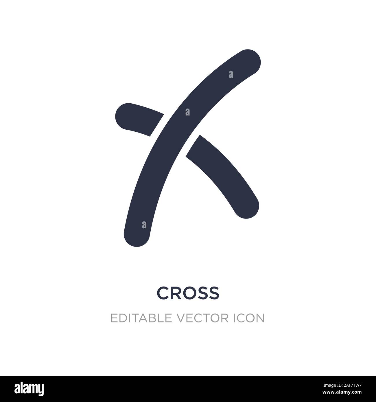 Croix sur fond blanc. Illustration à partir de l'élément simple concept ...