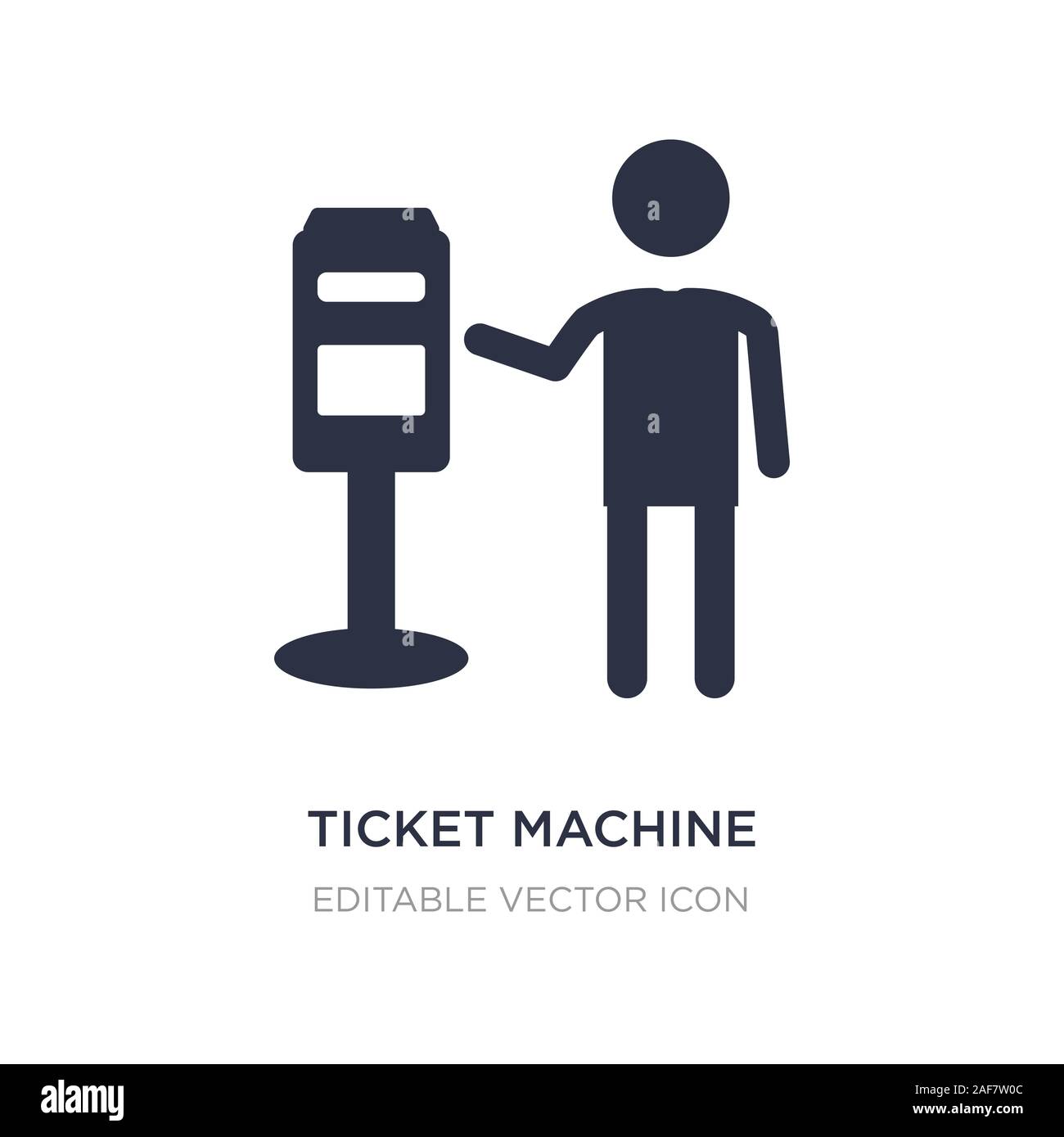 Ticket machine icône sur fond blanc. Élément simple illustration de ...