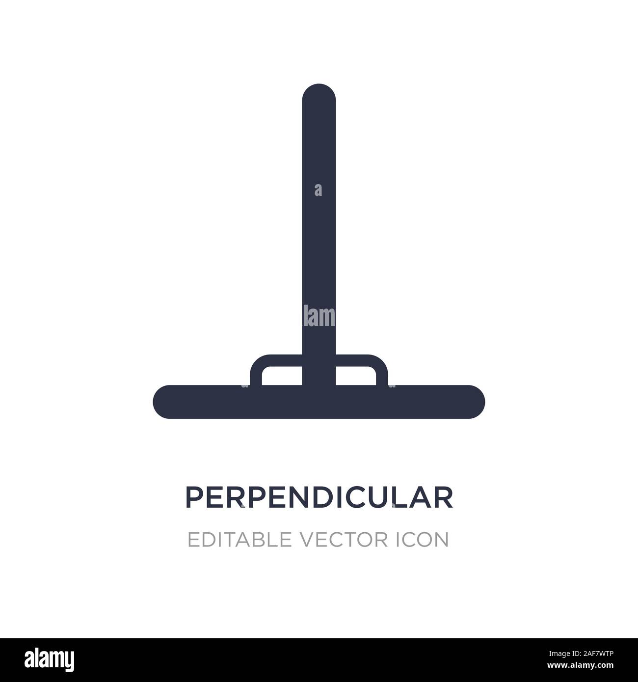 Icône perpendiculaire sur fond blanc. Élément simple illustration des ...