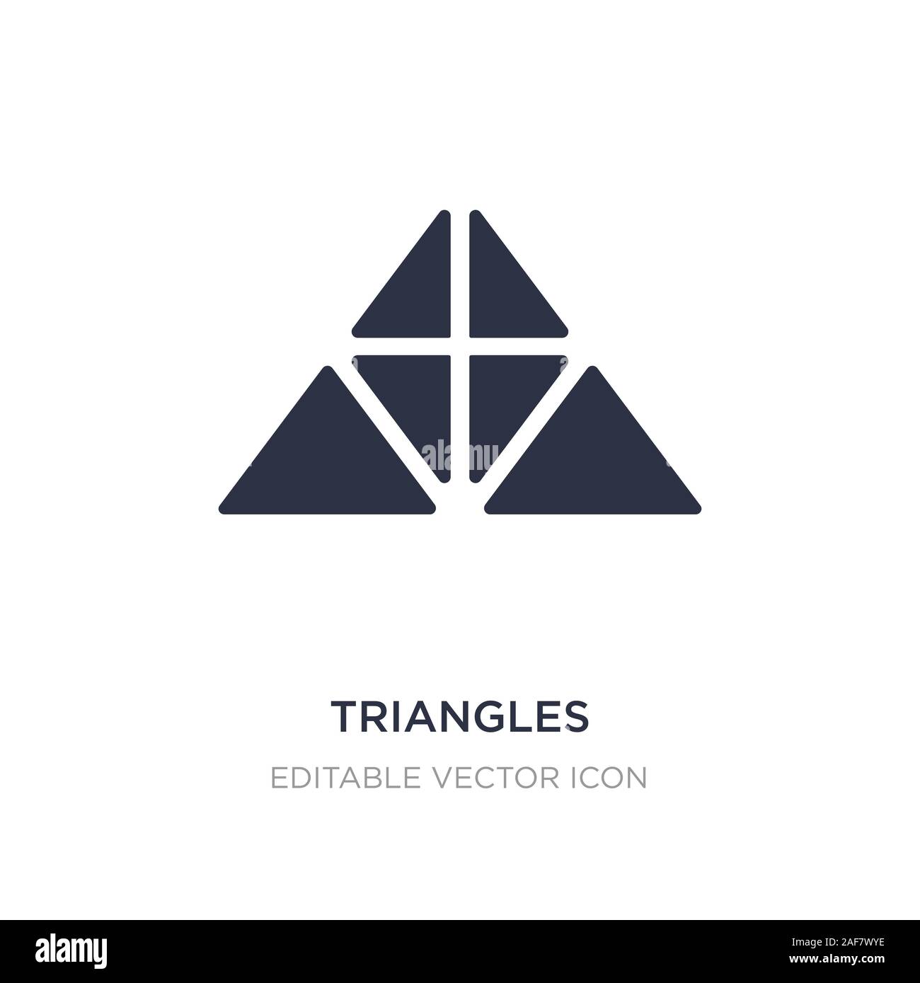 L'icône de triangles sur fond blanc. Illustration à partir de l'élément ...