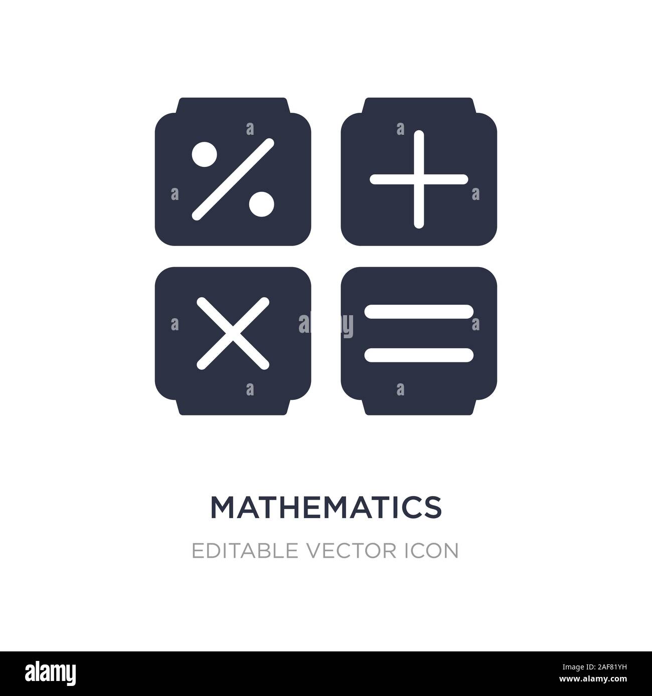 L'icône de mathématiques sur fond blanc. Illustration à partir de l ...
