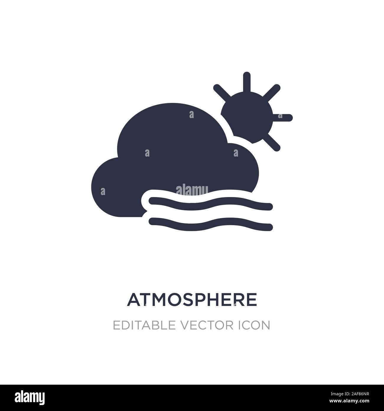 Icône de l'atmosphère sur fond blanc. Illustration à partir de l ...