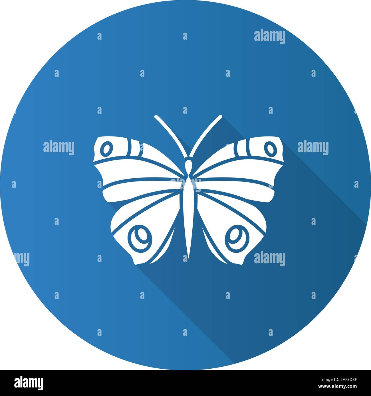 Papillon aile longue Banque d'images vectorielles - Alamy