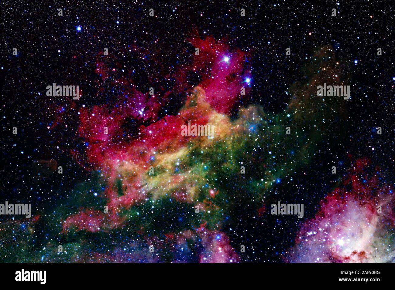 L'espace profond art. Starfield stardust, nébuleuse et Galaxie ...