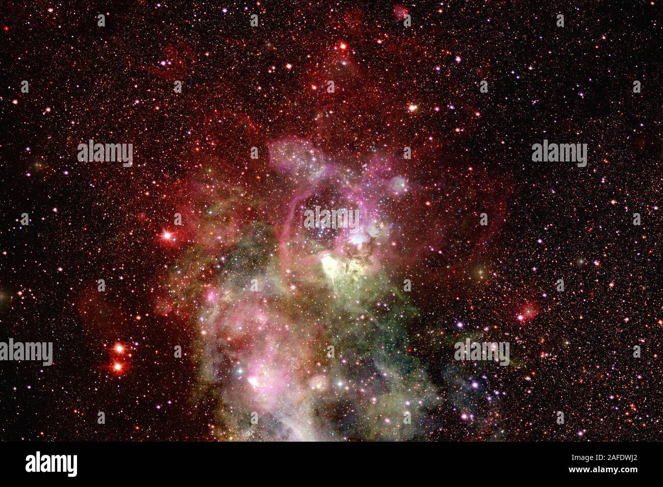 L'espace profond art. Starfield stardust, nébuleuse et Galaxie ...