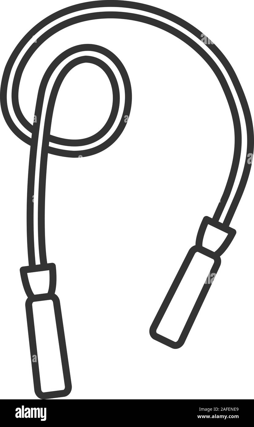 Corde à Sauter De Licône De Linéaire Fine Ligne Illustration Corde à