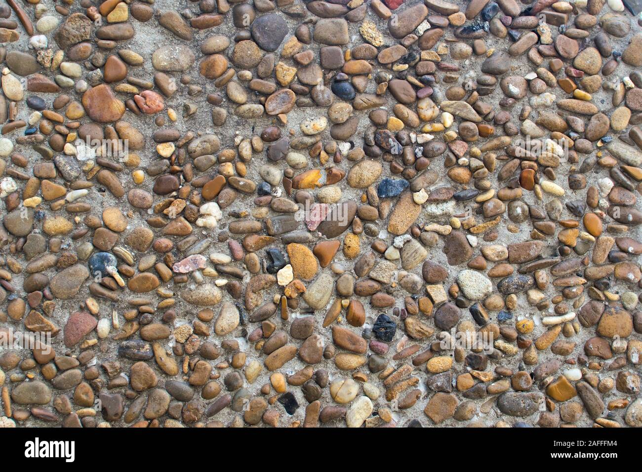 Mur de pierre belle texture de fond de galets. La texture en béton, des ...