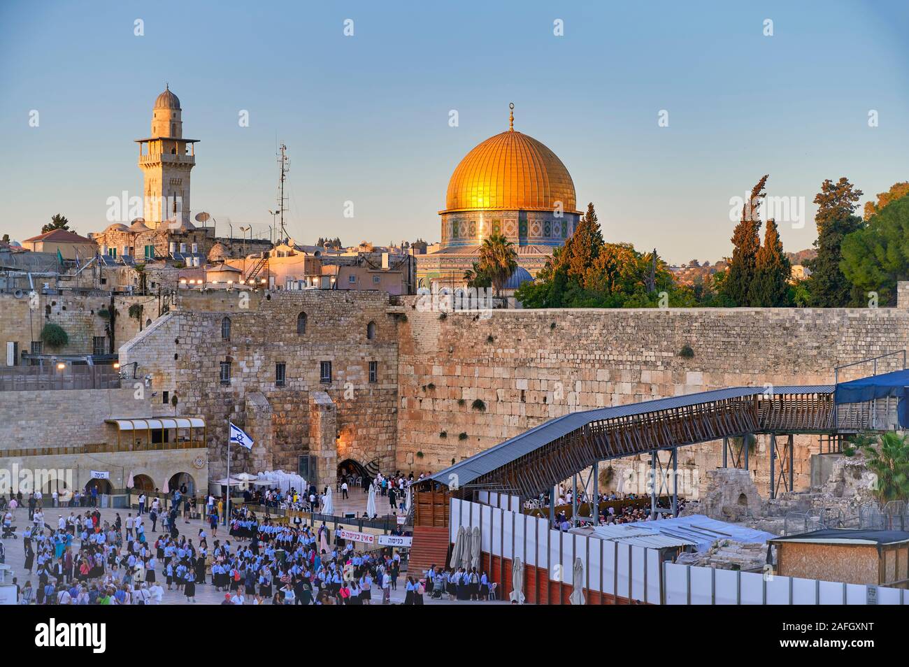 Mur est du mont du temple Banque de photographies et d’images à haute ...