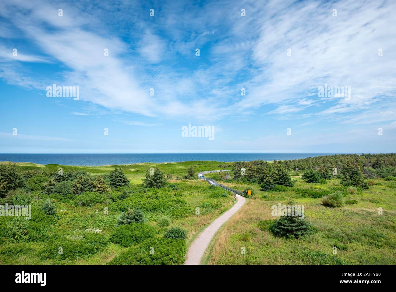 Sentier des dunes de greenwich Banque de photographies et d’images à ...