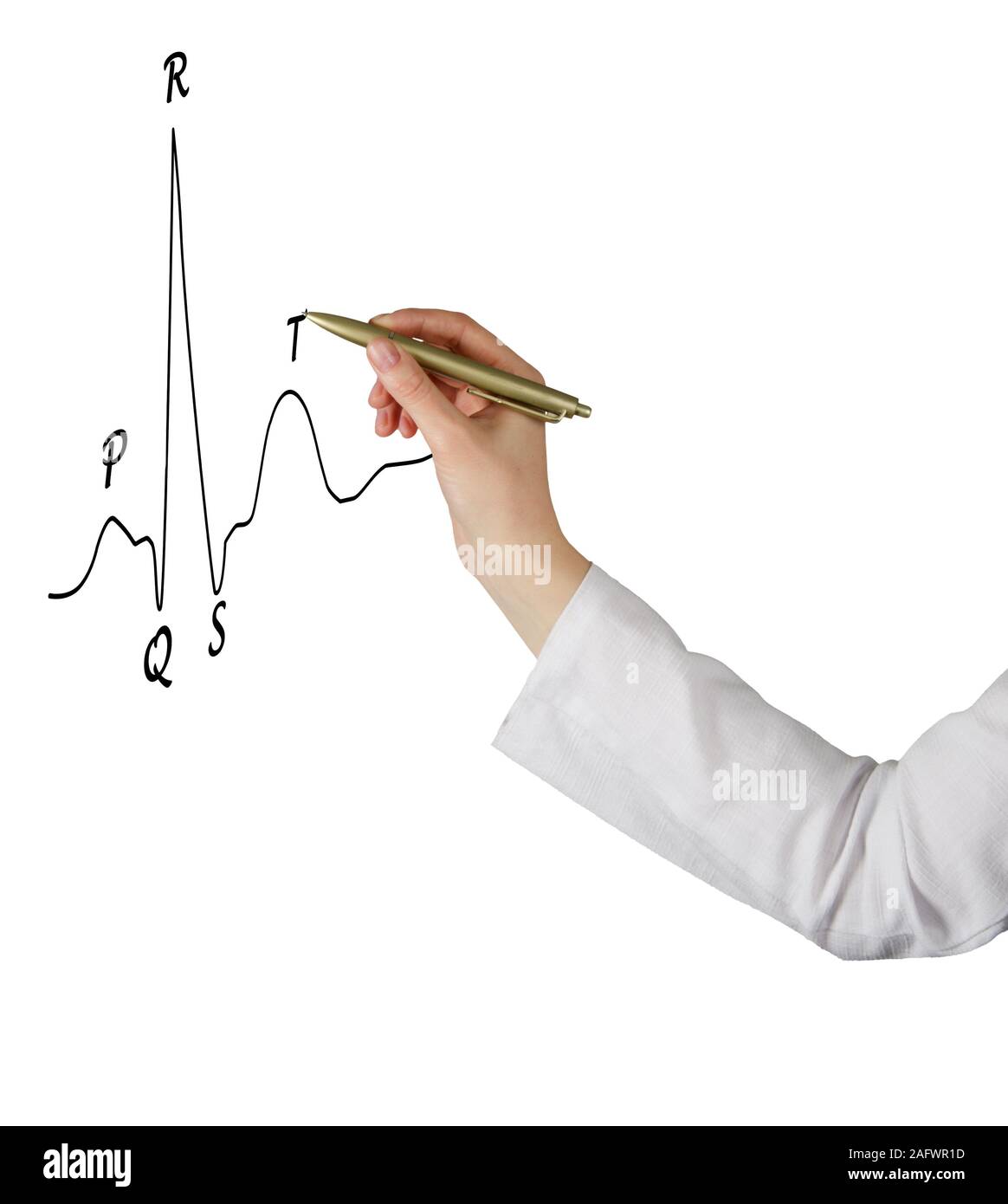 ECG de dessin Photo Stock - Alamy