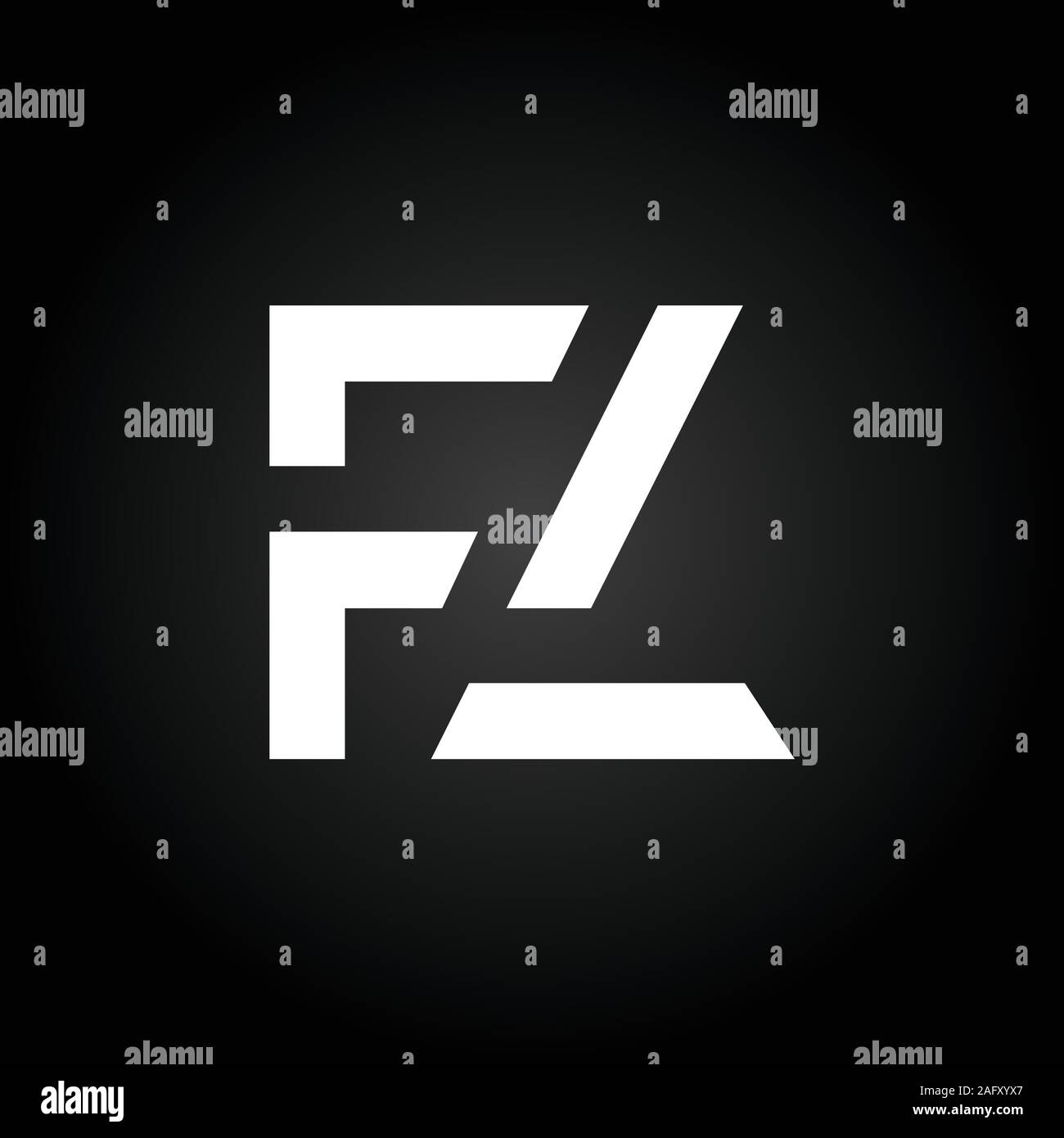 Lettre initiale FL Logo mixte. Lettre de la création de logo d ...