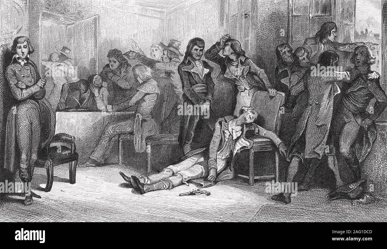 Robespierre arrest french revolution Banque de photographies et d ...