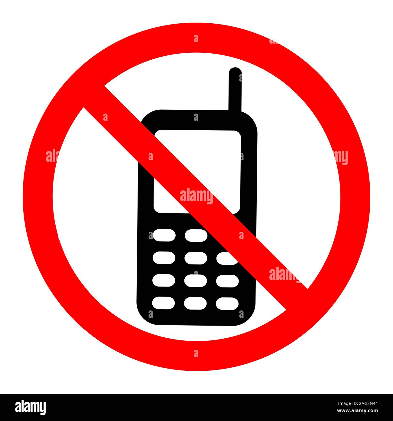 No cell phones allowed Banque de photographies et d’images à haute ...