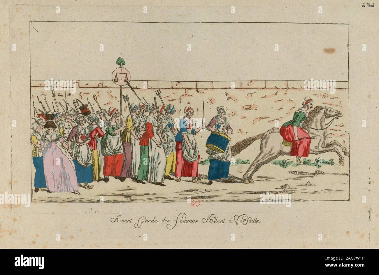 La Marche des femmes sur Versailles, 5 octobre 1789, 1789. On trouve ...