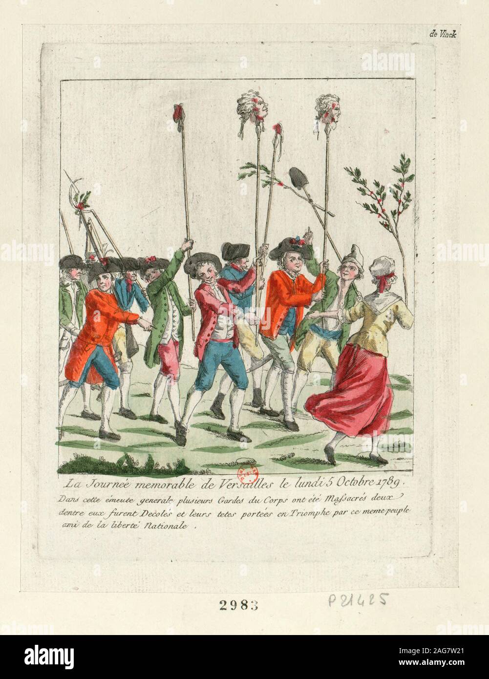 Une journée mémorable à Versailles, 1789, 1789. On trouve dans la ...