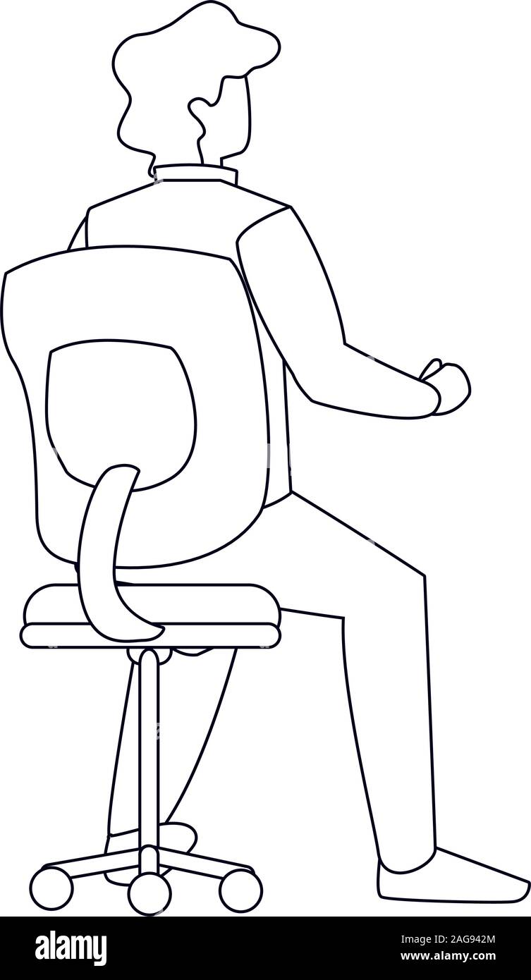 Dessin De Personnage Pose Assise