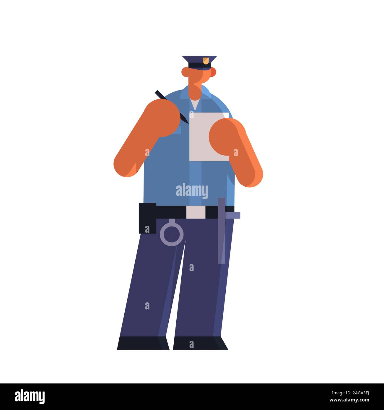 Rapport de police Banque d'images détourées - Alamy