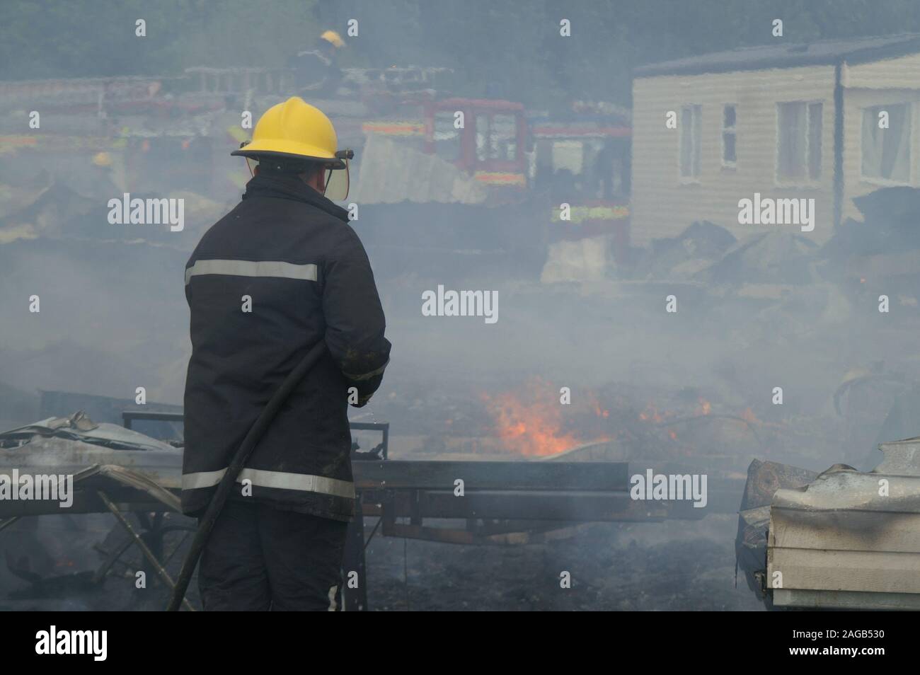 Feu De Parc De Caravanes Banque d'image et photos - Alamy