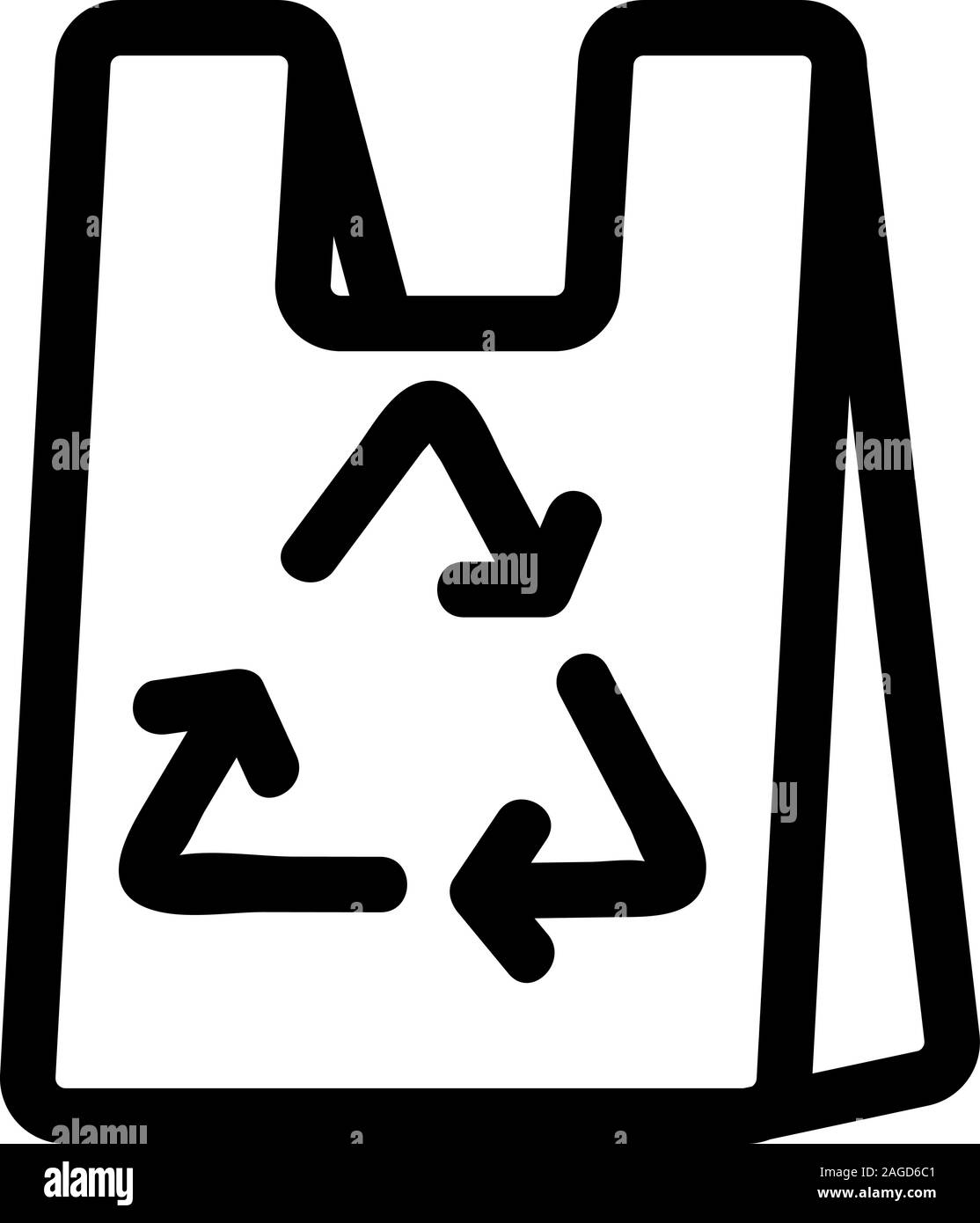 Le Recyclage Des Déchets Organiques La Icône Vecteur Illustration