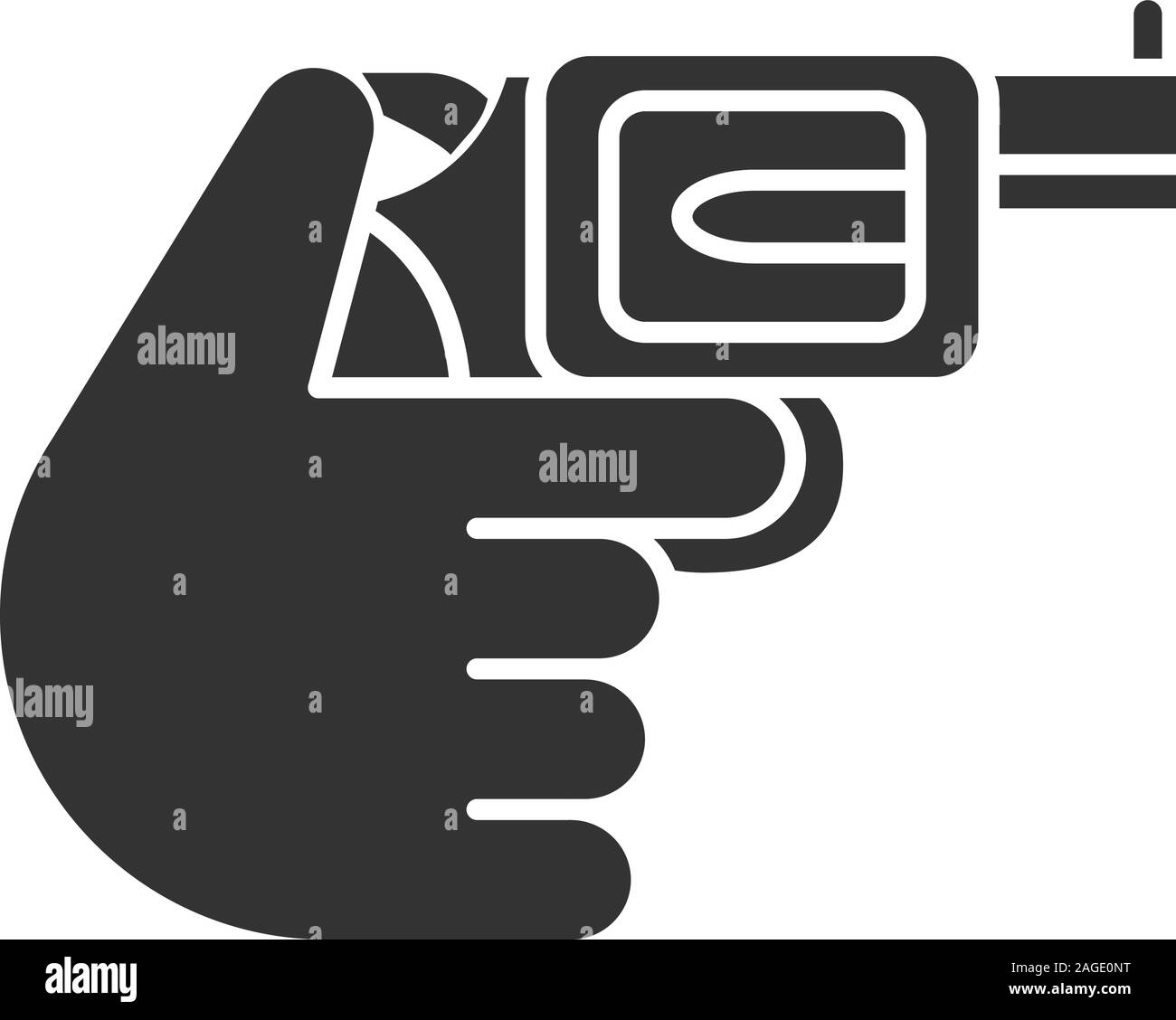 Russian roulette icon vector vectors Banque de photographies et d ...