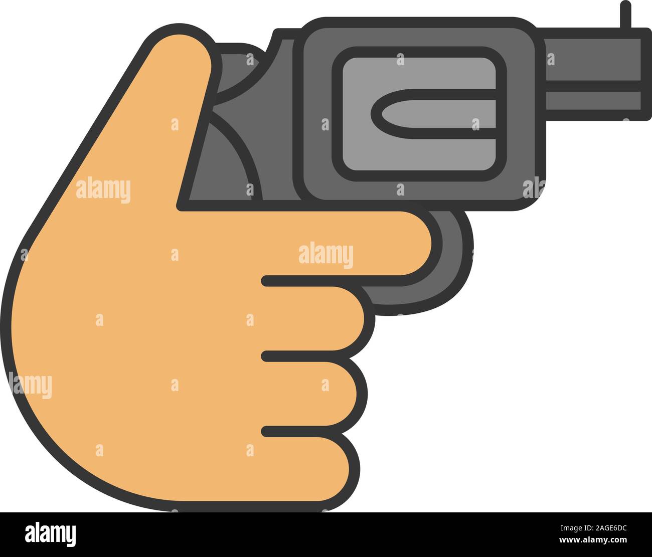 Russian roulette icon vector vectors Banque de photographies et d ...