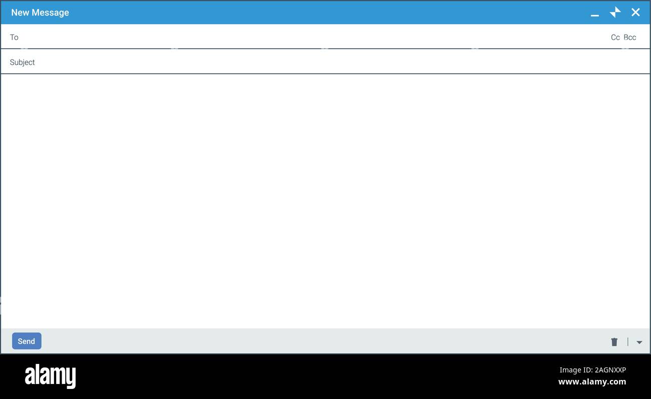 Modèle d'e-mail vierge. Vector illustration isolé Image Vectorielle ...