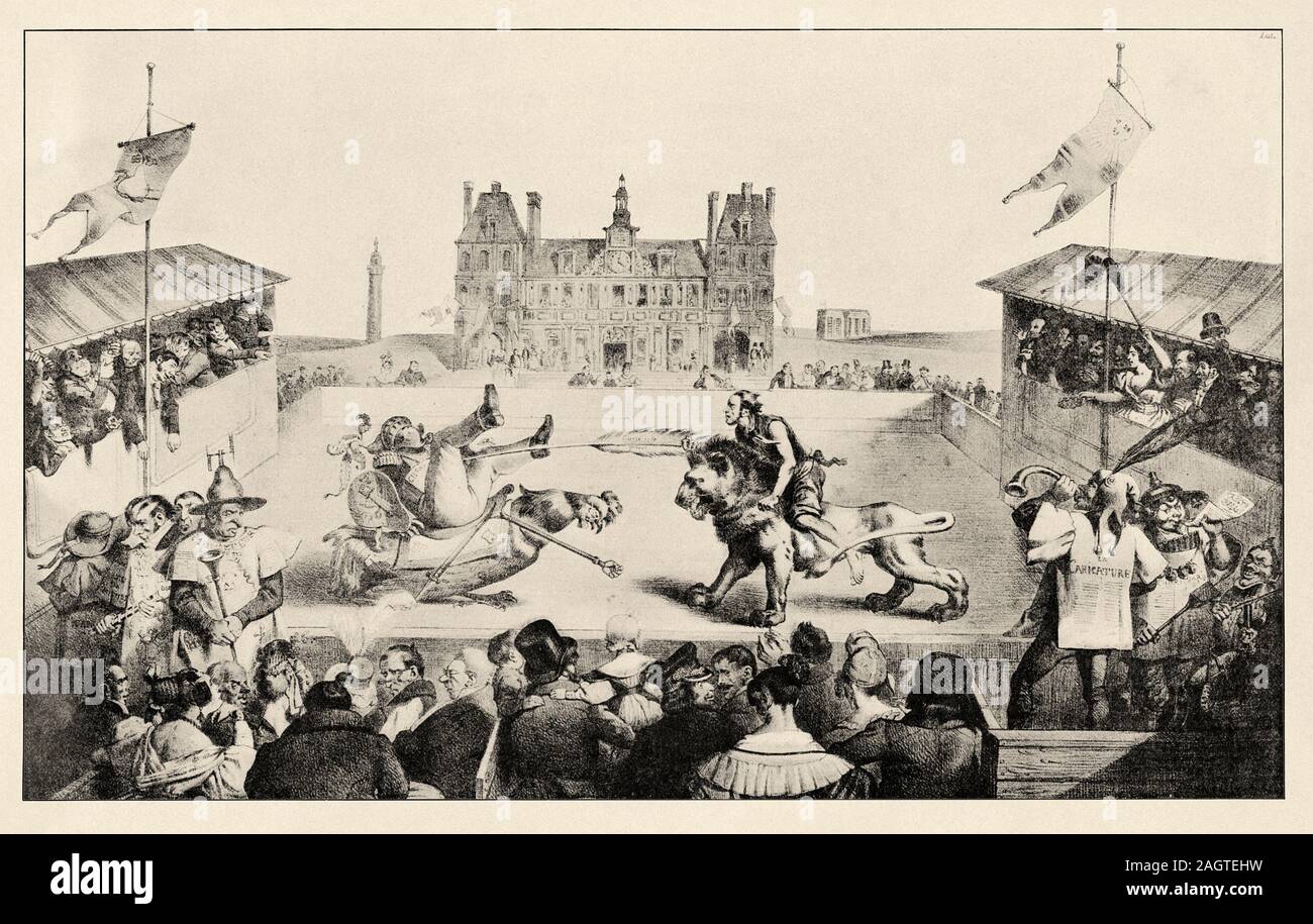 L'image satirique. Comme ce grand chevalier de la juillet soleil ...