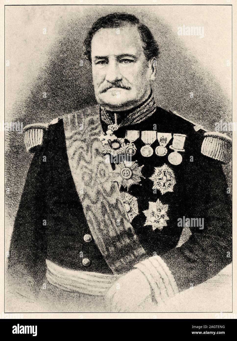 Guerre du Mexique. Portrait d'Élie Frédéric Forey (1801 - 1872 ...